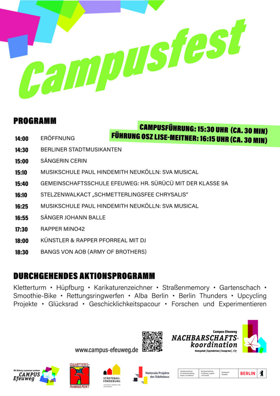 Alles rund ums Campusfest - Campus Efeuweg